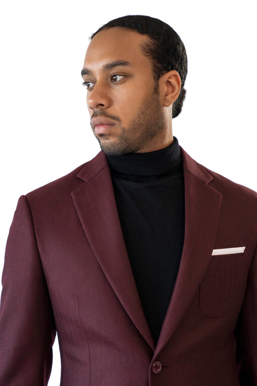 Maroon Flannel Suit - Stallion Bespoke