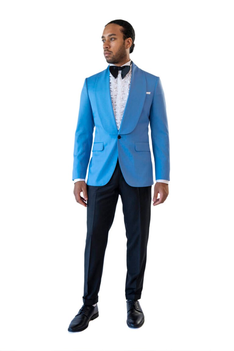 Light Blue Tuxedo - Stallion Bespoke