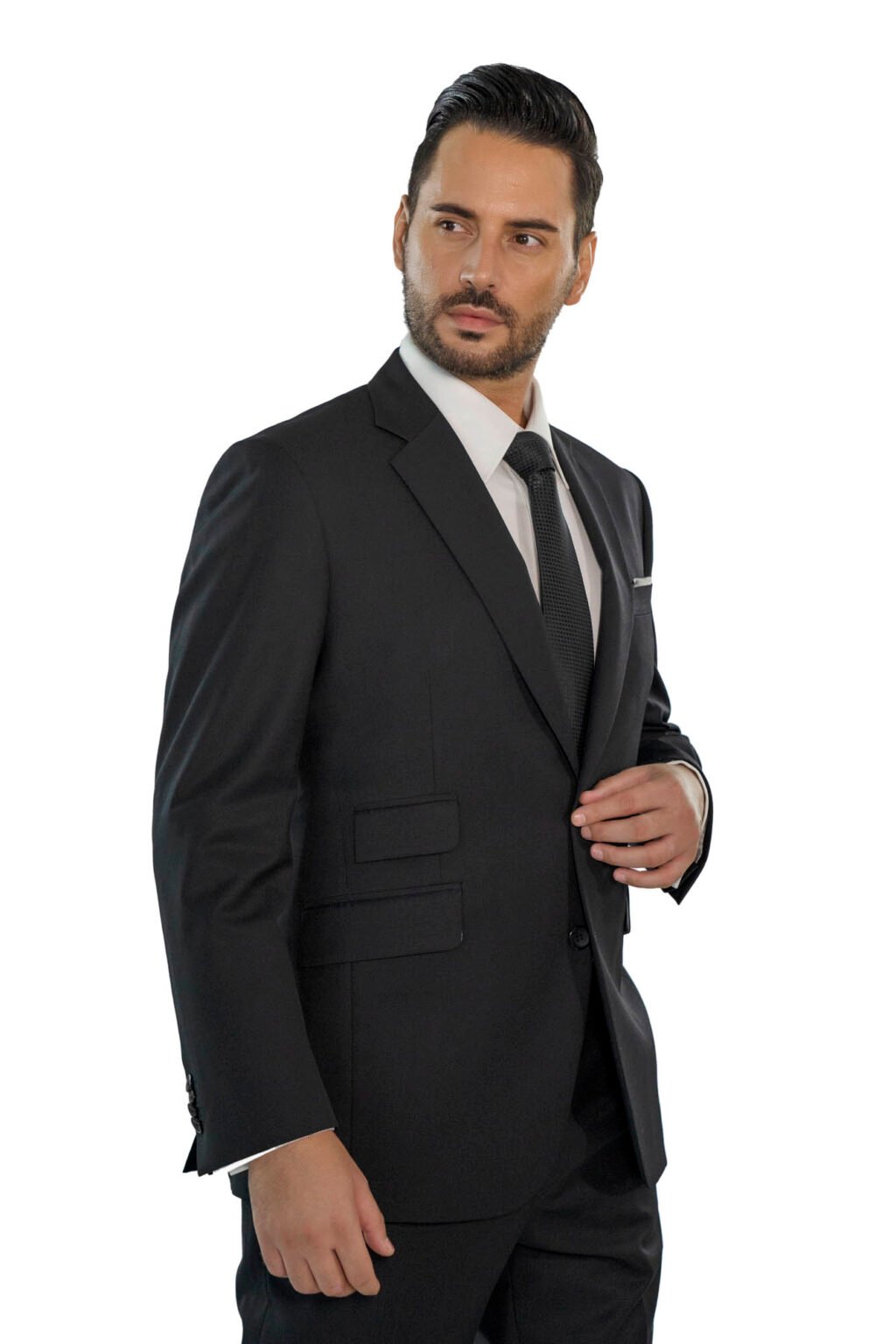 Super Black Suit - Stallion Bespoke