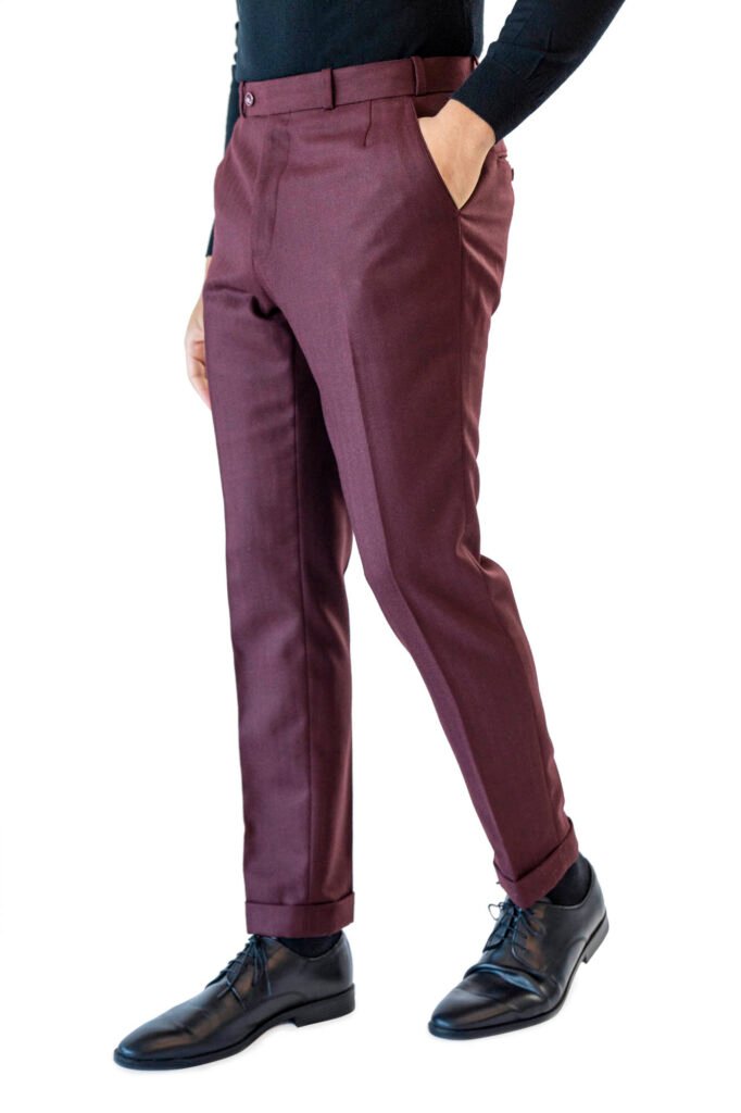 Maroon Flannel Suit - Stallion Bespoke