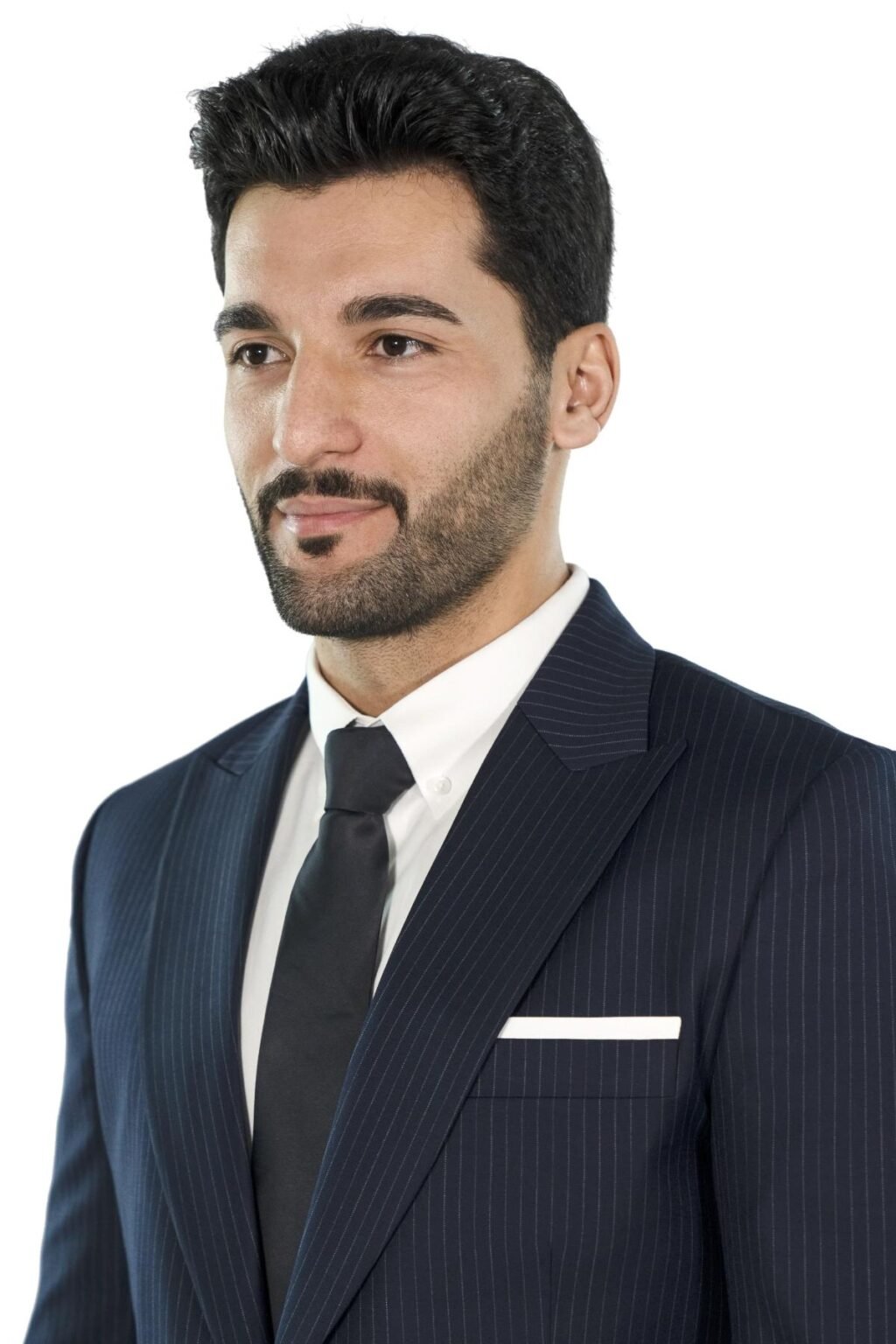 Navy Stripe Suit - Stallion Bespoke